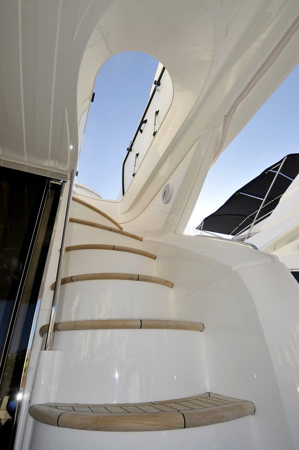 Yacht stairs stock photo. Image of vacations, vollution - 16892312