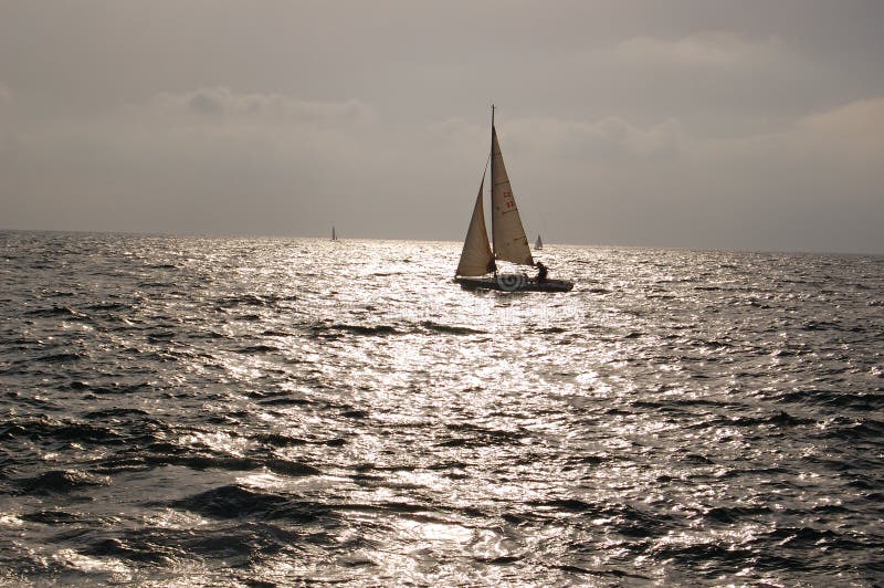 Yacht stock image. Image of horizon, nautical, sunlight - 6944917