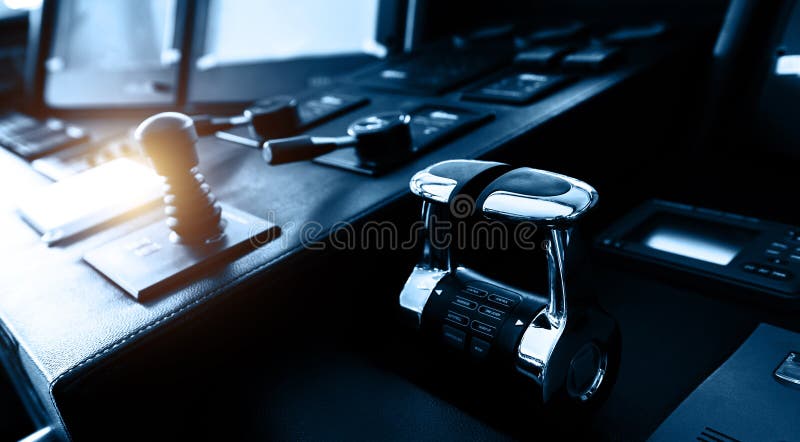 The yacht control panel stock image. Image of marine - 284675305
