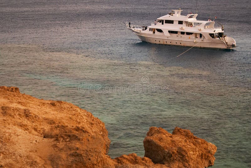Yacht for dive stock image. Image of water, egypt, excite - 31795661