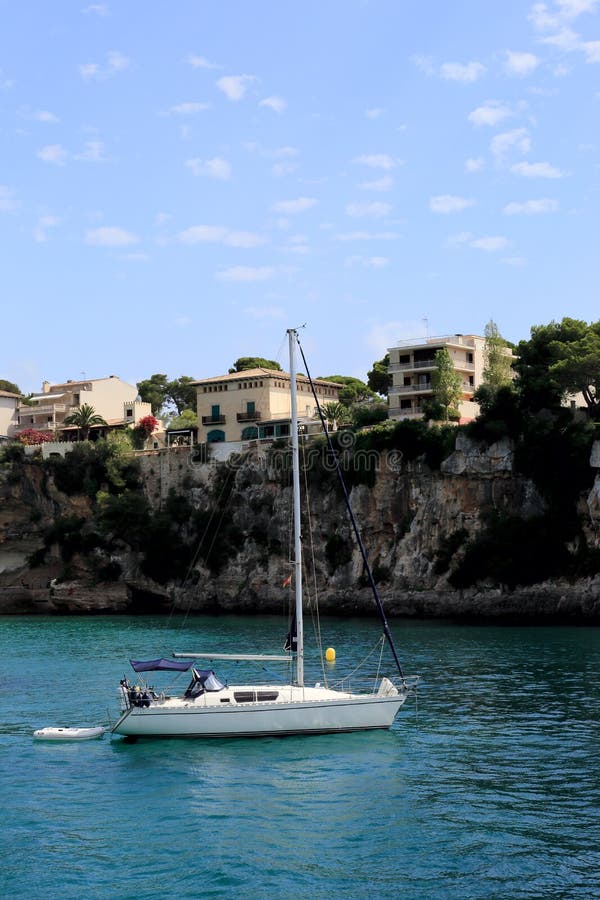 Yacht Docked. Mallorca. Spain Stock Photo - Image of beach, cruise ...