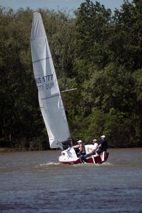 Yacht editorial photography. Image of river, sailing - 65127562