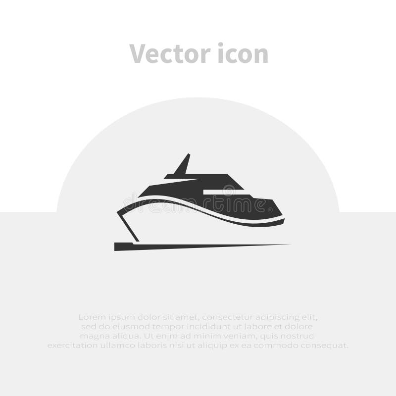 Yacht icon stock vector. Illustration of floating, transport - 89093123