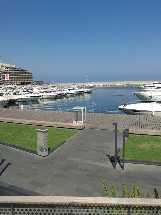 Yacht port Beirut stock image. Image of lebanon, port - 82493855