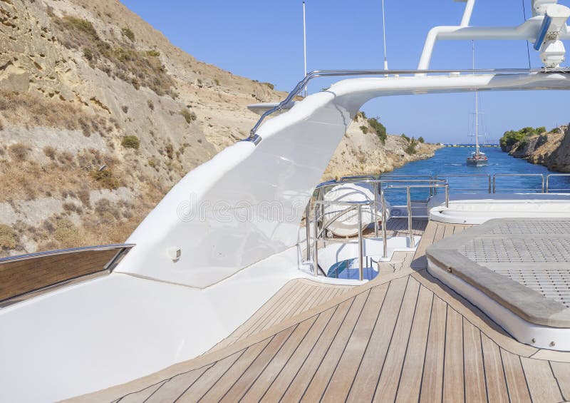 Yacht`s Flying Bridge stock photo. Image of mega, expensive - 90580730