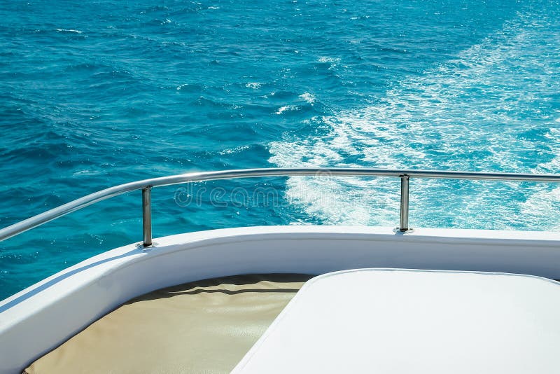 A Yacht at Sea Table on the Deck Rest in a Ship for Vip Persons on ...
