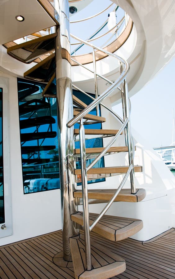 Yacht stairs stock photo. Image of vacations, vollution - 16892312