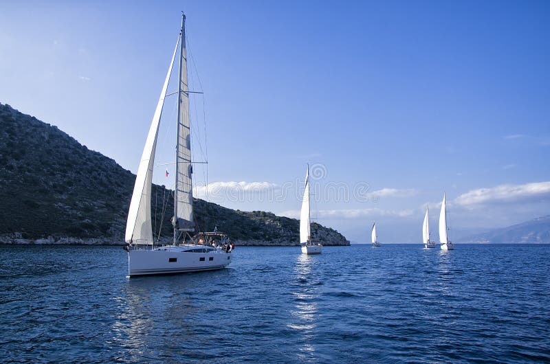 Yachting race stock photo. Image of float, regatta, lifestyle - 83348276