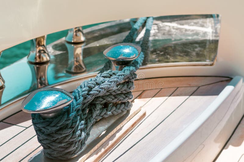 Yachting Ropes , Fixed Lines on Deck Stock Photo - Image of approved ...