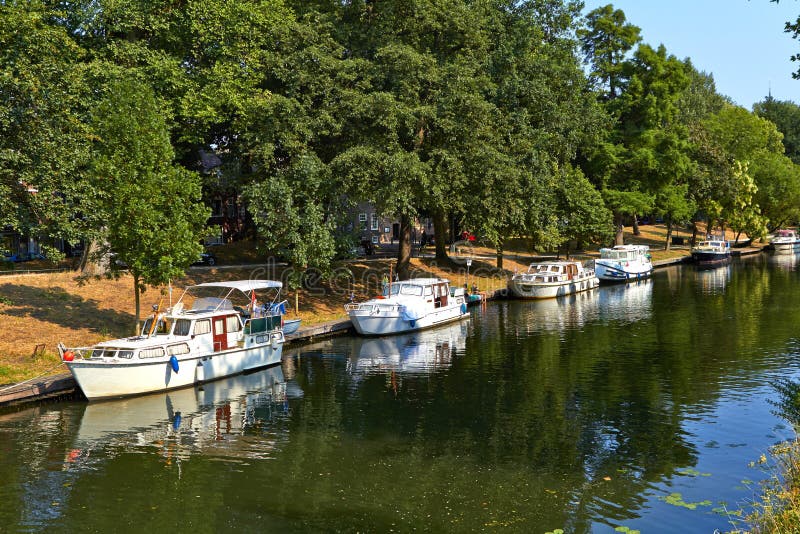 Yachts in the Bay of Utrecht Holland July Stock Image - Image of island ...