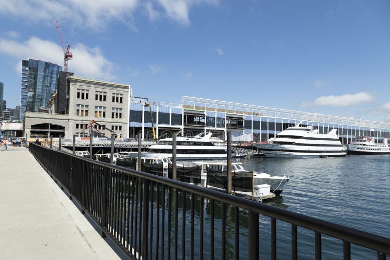 Yachts Docked in a Harbor in Boston. Massachusetts Editorial Photo ...