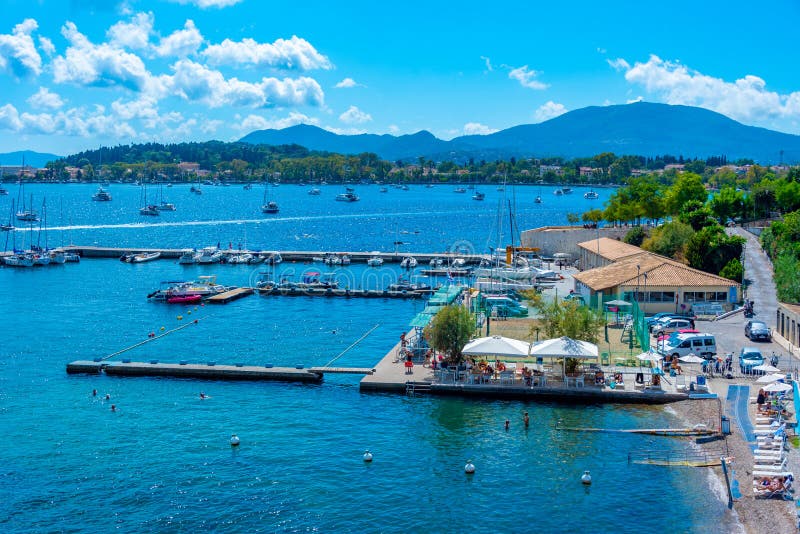 Yachts Mooring at the Port of Corfu Greece Editorial Stock Photo ...