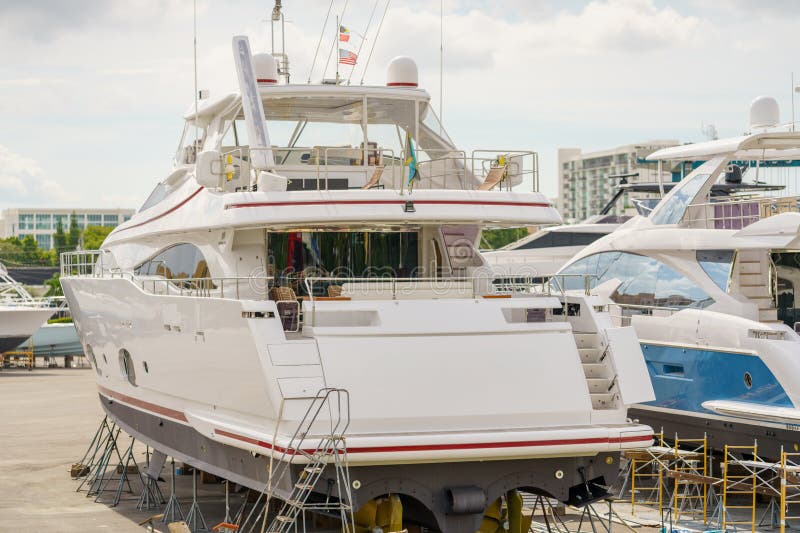 Yachts during Refit at a Shipyard Editorial Image - Image of yachts ...
