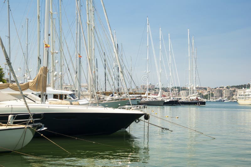 Yachts stock image. Image of island, mallorca, travel - 32444143