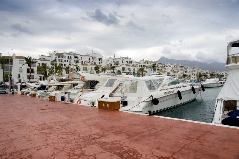 Yachts at Spanish marina stock photo. Image of seaside - 3049670