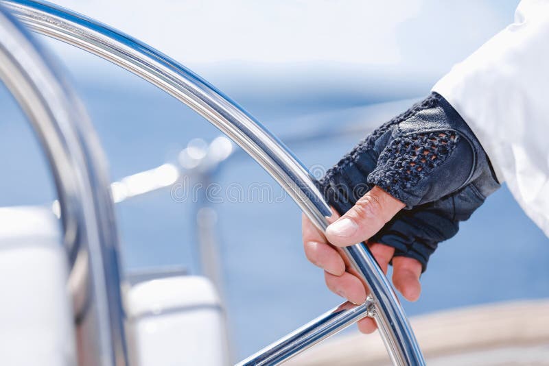 Yachtsman Holding Wheel Stock Photos - Free & Royalty-Free Stock Photos ...