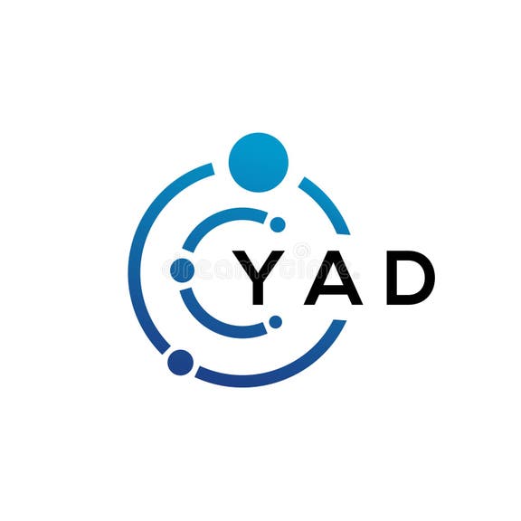 YAD Letter Technology Logo Design on White Background. YAD Creative ...