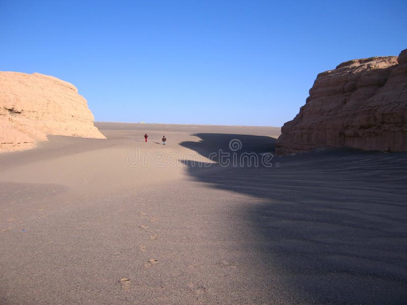 Yadan landform and deserts stock photo. Image of mountain - 4807400