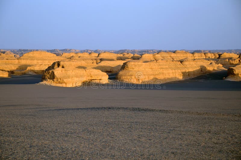 Yadan landforms stock image. Image of park, desert, landform - 33684979