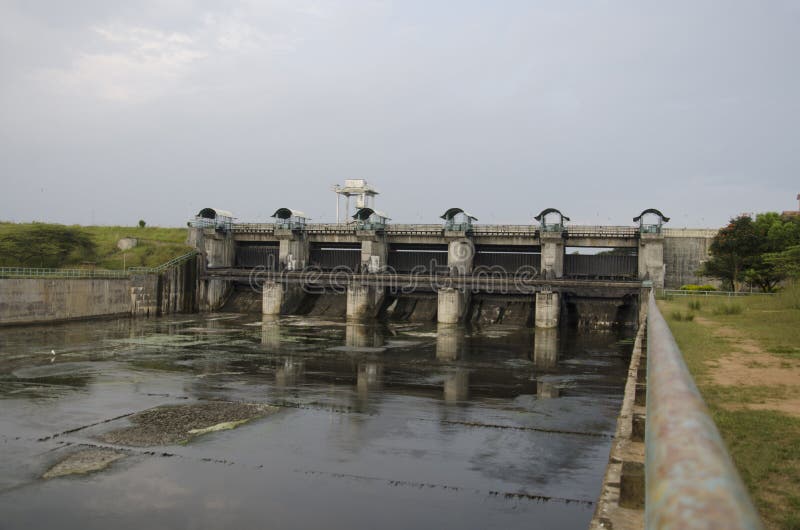 Yagachi Dam at Belur, Karnataka Stock Image - Image of architecture ...