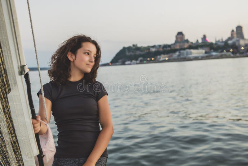 Yaghting Adventure People on the High Sea Stock Photo - Image of ...