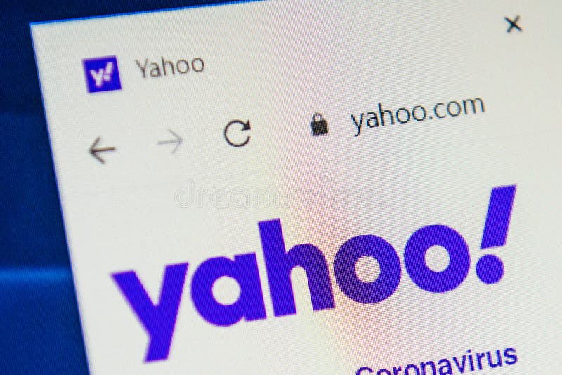 Yahoo.com Web Site. Selective Focus. Editorial Image - Image of website ...