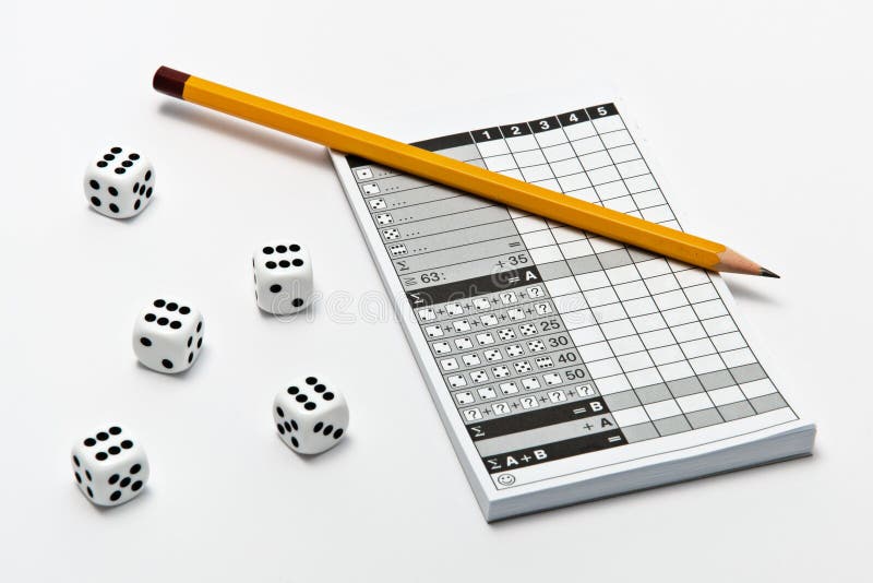Yahtzee stock photo. Image of sharp, luck, yahtzee, dice - 21897338