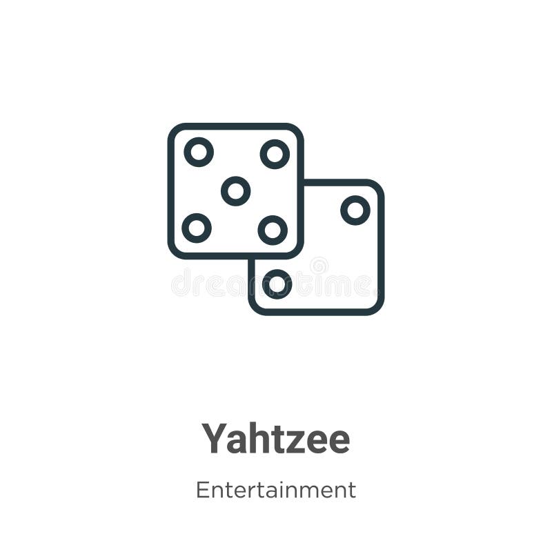 Yahtzee Icon in Different Style Vector Illustration. Two Colored and ...