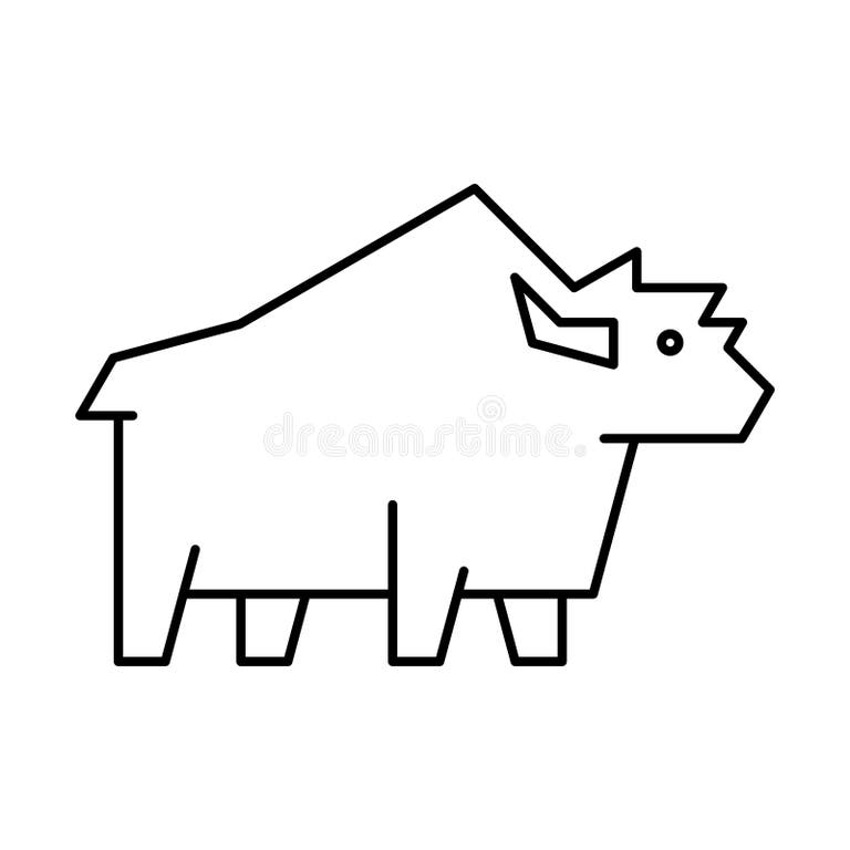 Yak Logo stock vector. Illustration of symbol, wild - 274382211