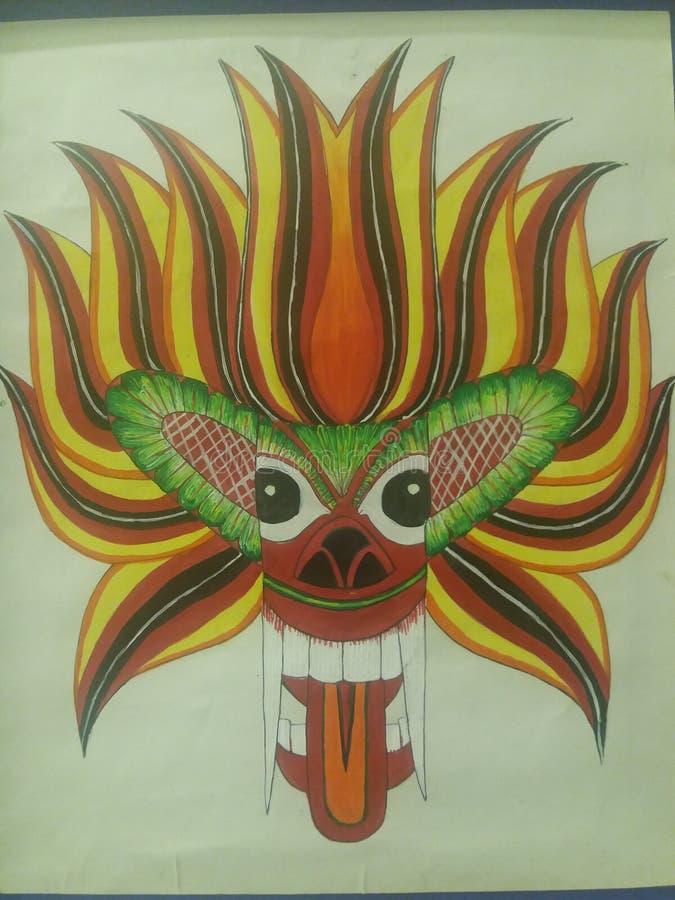 Yaka editorial stock image. Image of yaksha, traditional - 162793879