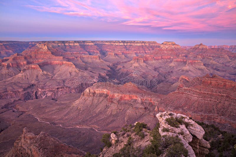 Yaki Point at South Rim of Grand Canyon National Park, Arizona, USA ...