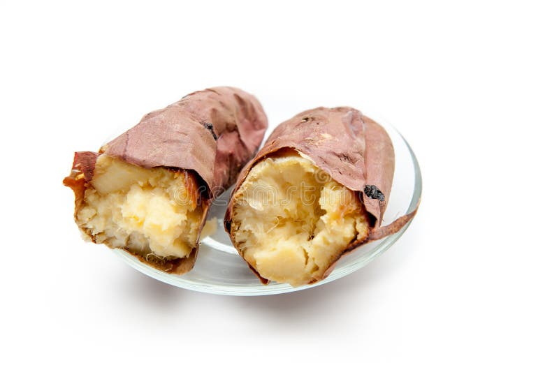 Yakiimo Asado a La Parrilla, Patata Dulce Japonesa Tradicional Asada ...