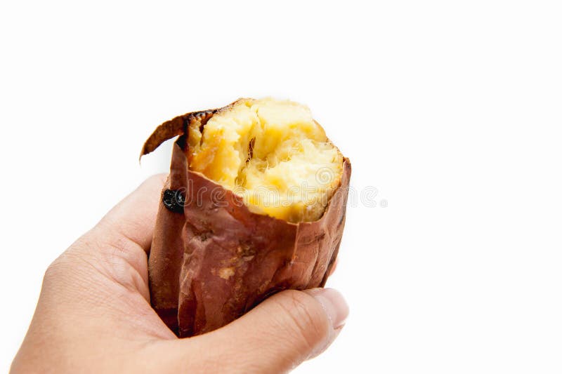 Yakiimo Asado a La Parrilla, Patata Dulce Japonesa Tradicional Asada ...