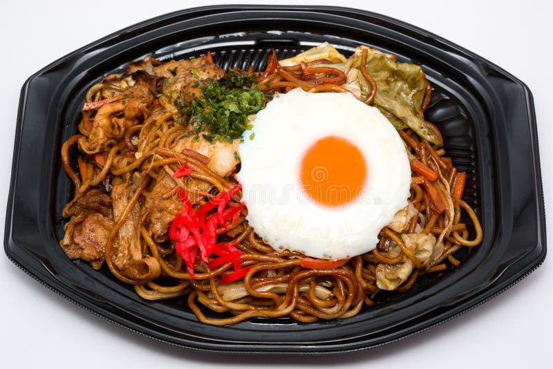 Yakisoba, Japan food. stock photo. Image of plate, japanese - 61843602