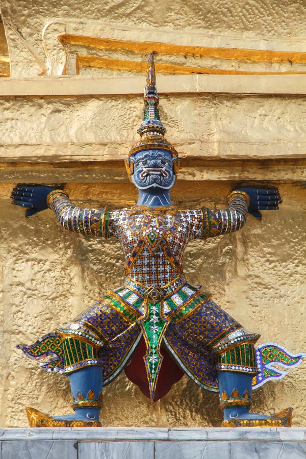 The YAKSA GIANT in THAI stock image. Image of thailand - 34858623
