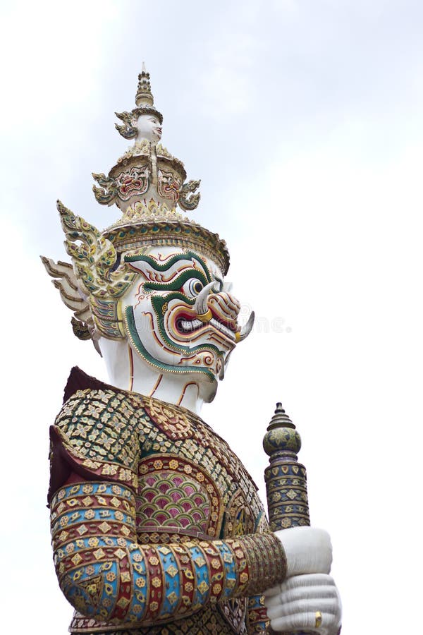 Yaksha stock image. Image of phra, monastery, ancient - 46612151