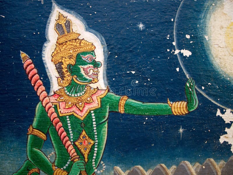 Yaksha painting stock photo. Image of caretaker, custodian - 29570192