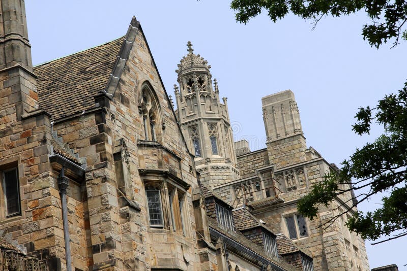 Yale University stock image. Image of facade, gable, gothic - 19998909