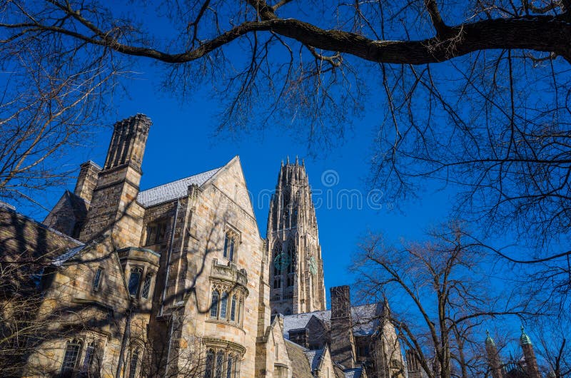 Yale university buildings stock image. Image of rare - 37863443