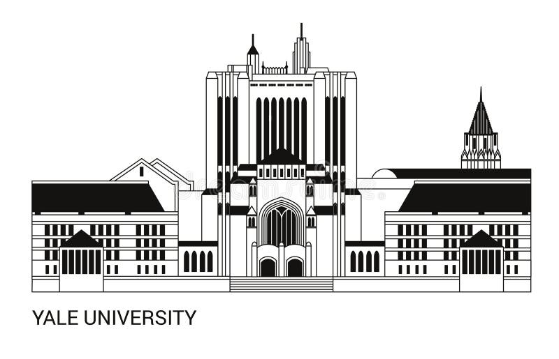 Yale University. Vector Illustration. Stock Vector - Illustration of ...