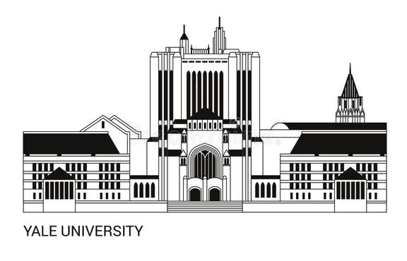 Yale University. Vector Illustration. Stock Vector - Illustration of ...