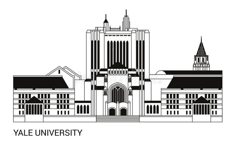 Yale University. Vector Illustration. Stock Vector - Illustration of ...