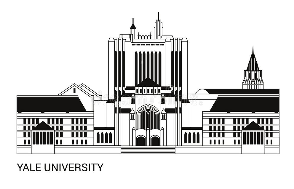 Yale University. Vector Illustration. Stock Vector - Illustration of ...