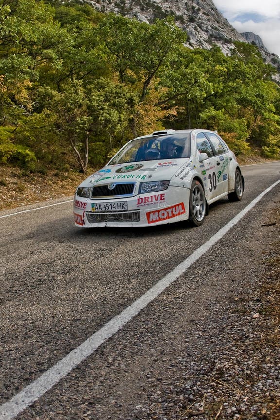 Yalta rally editorial image. Image of rallycar, bend - 13455730