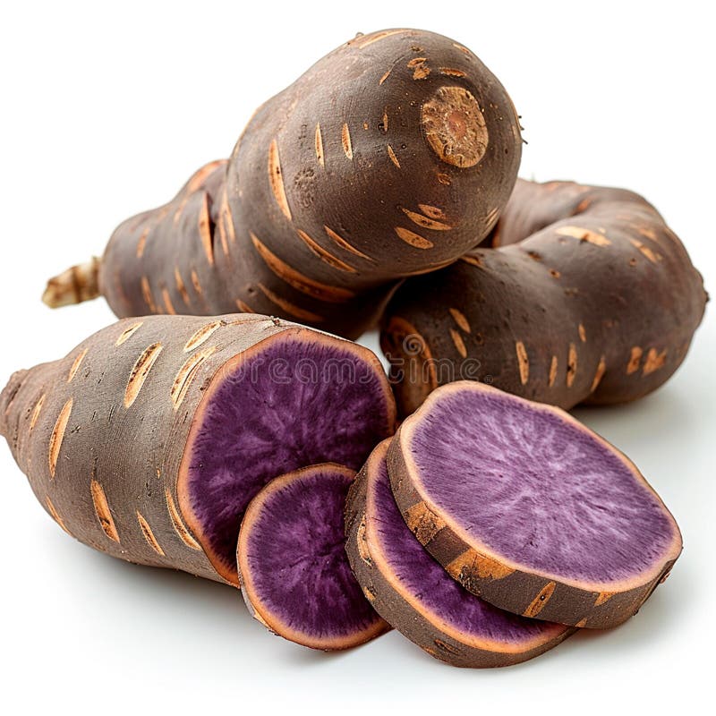 Yam on White Isolated Background - AI Generated Image Stock Image ...
