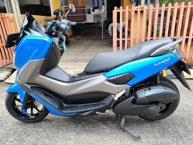 Yamaha Nmax Blue Color Side View Editorial Stock Photo - Image of ...