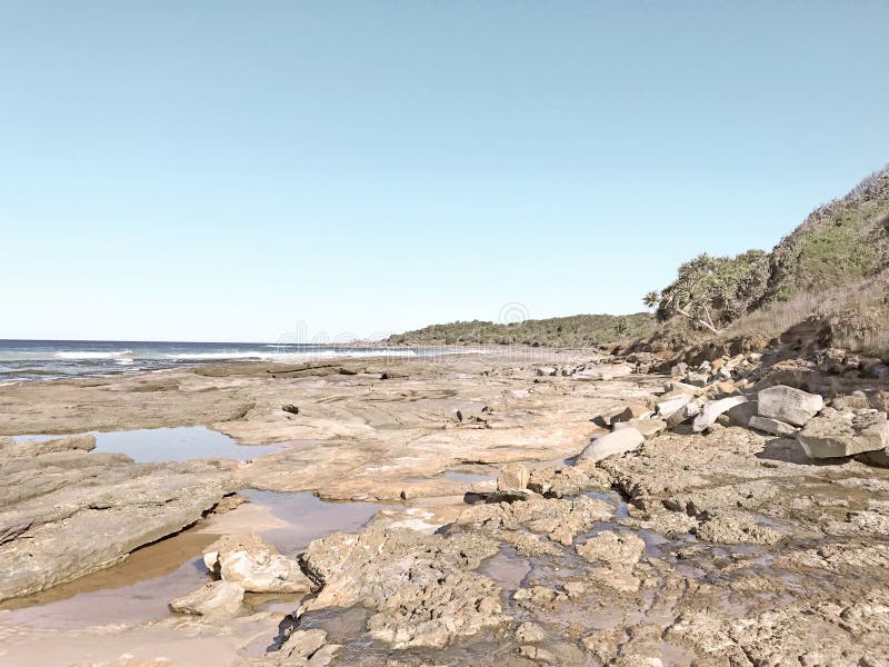 Yamba Beach, NSW, Australia Stock Image - Image of beautiful, paradise ...