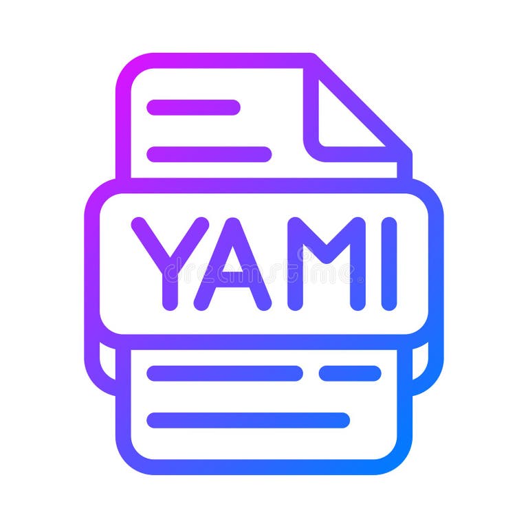 Yaml Document Format File Type Icon. Gradient Icons for Storage and ...