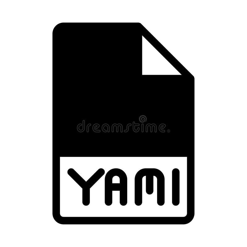 Yaml File Format Icons. Files Type Symbol Document Icon. with a Black ...