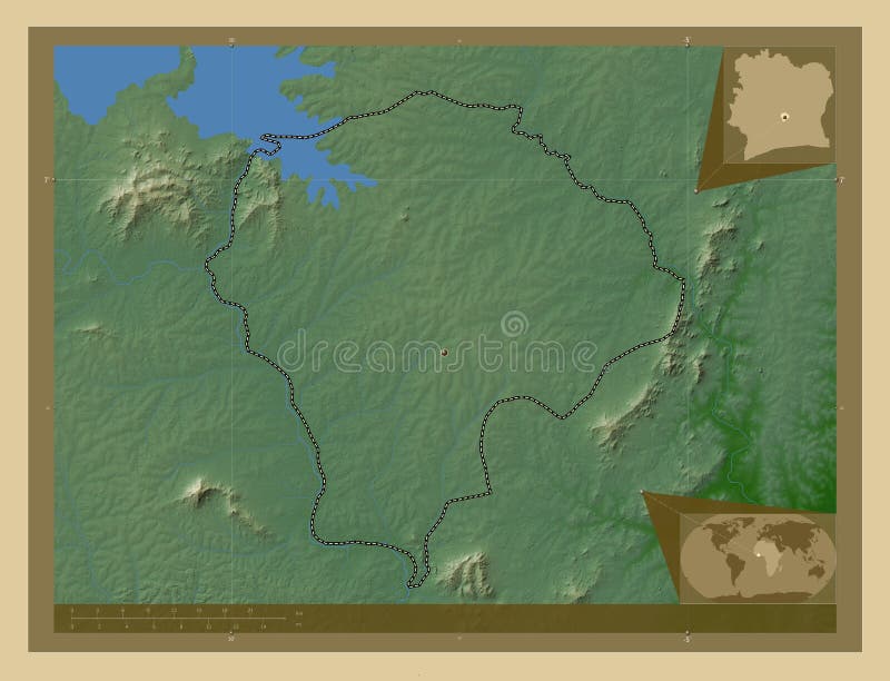 Yamoussoukro, Cote D Ivoire. Physical. Major Cities Stock Photo - Image ...